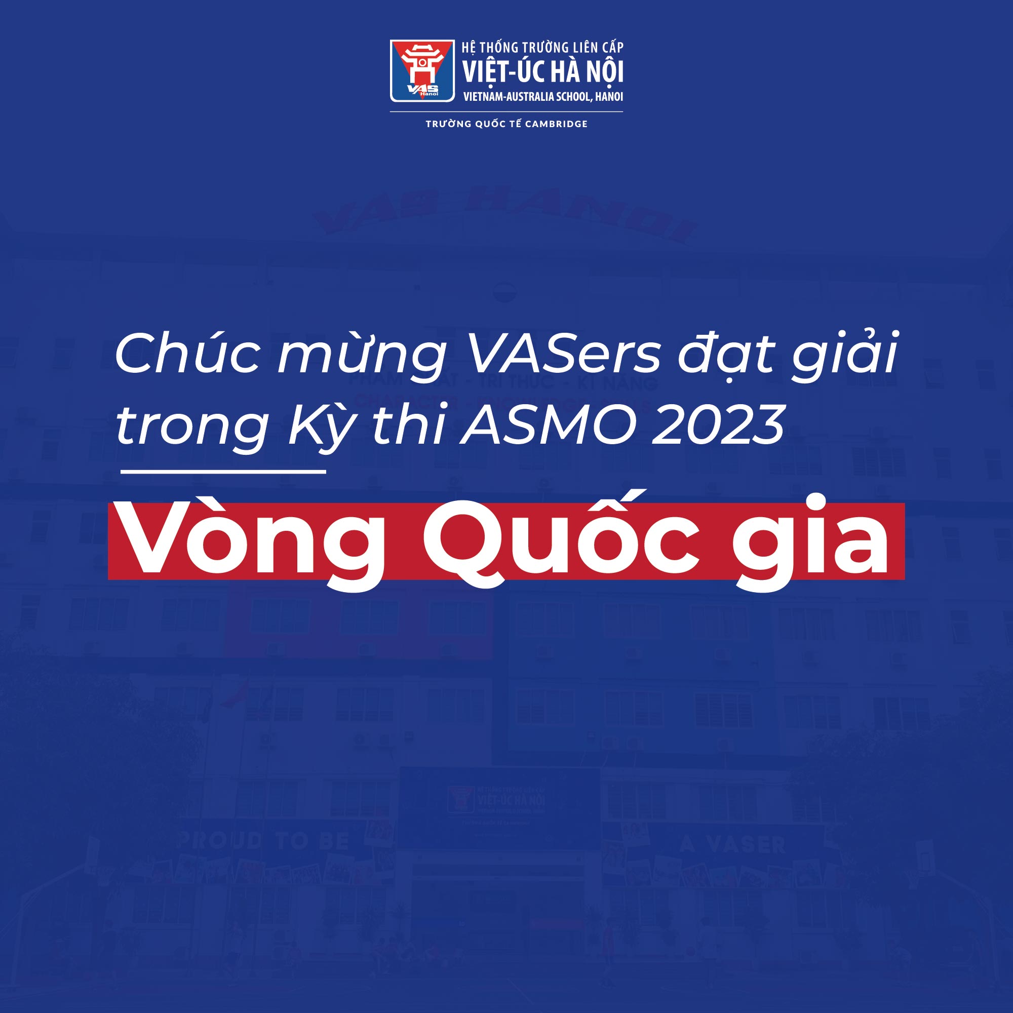 VASers đạt giải trong Kỳ thi ASMO 2023 - Vòng Quốc gia